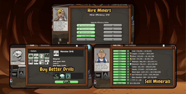 Free Mining Games: Mr Mine Idle Clicker Adventure - Mr. Mine